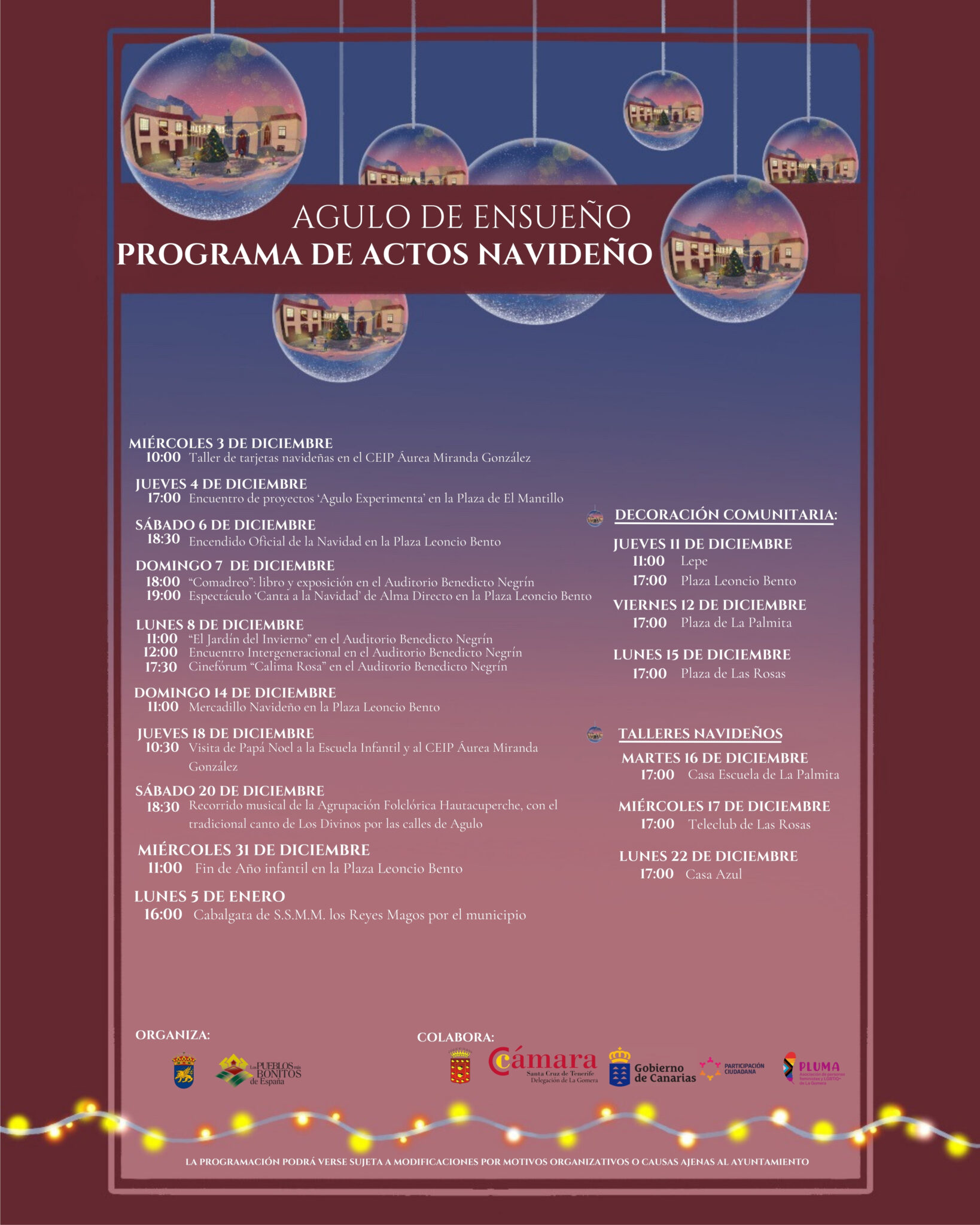 Agulo presenta su programa navideño 'Agulo de Ensueño 2025 ...
